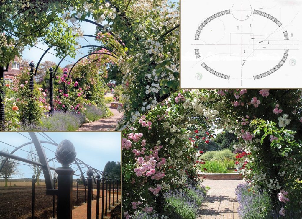 Tips for assembling and installing garden arches using concrete foundations