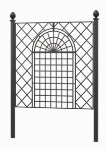 Elegant iron railing fence with orangery window design. Fully rustproof