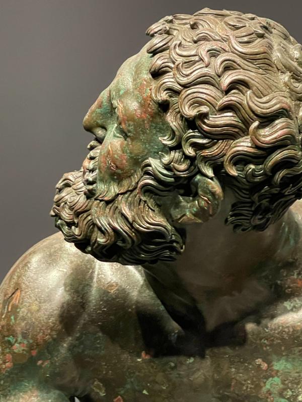 Purchase Bronze Casting of Boxer at Rest Online